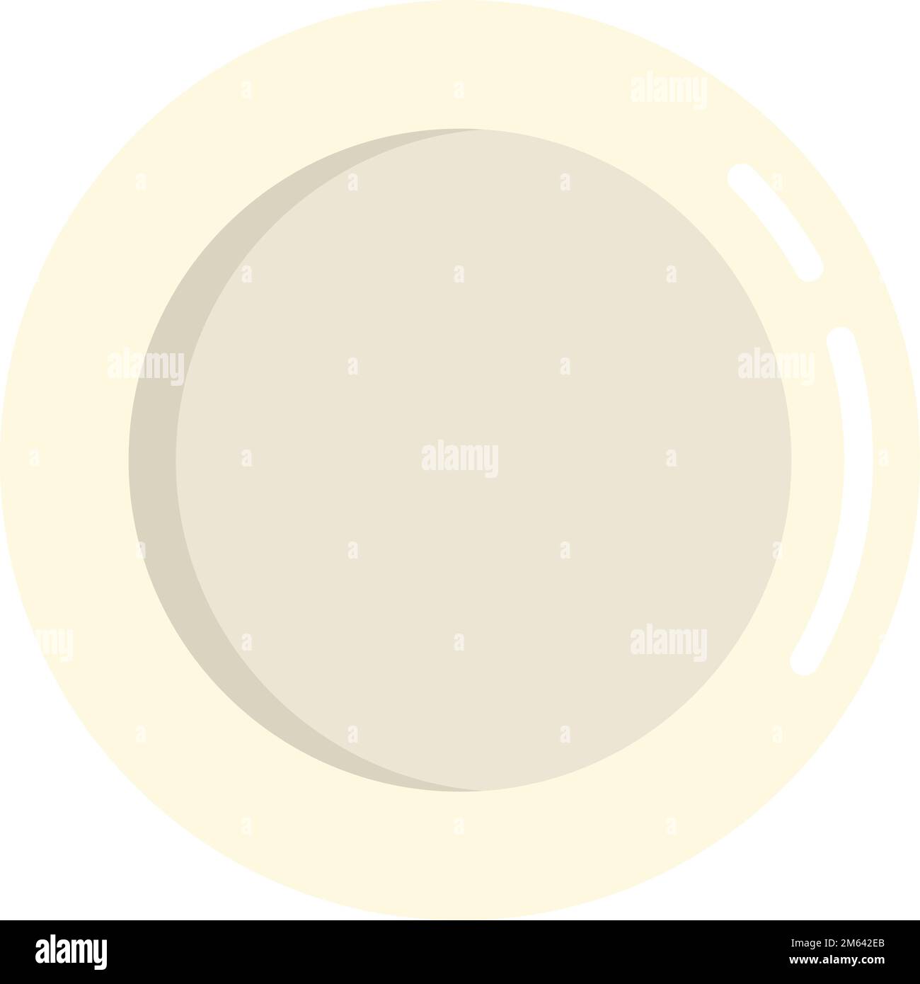 Cooking plate icon flat vector. Dish food. Eat plate isolated Stock ...