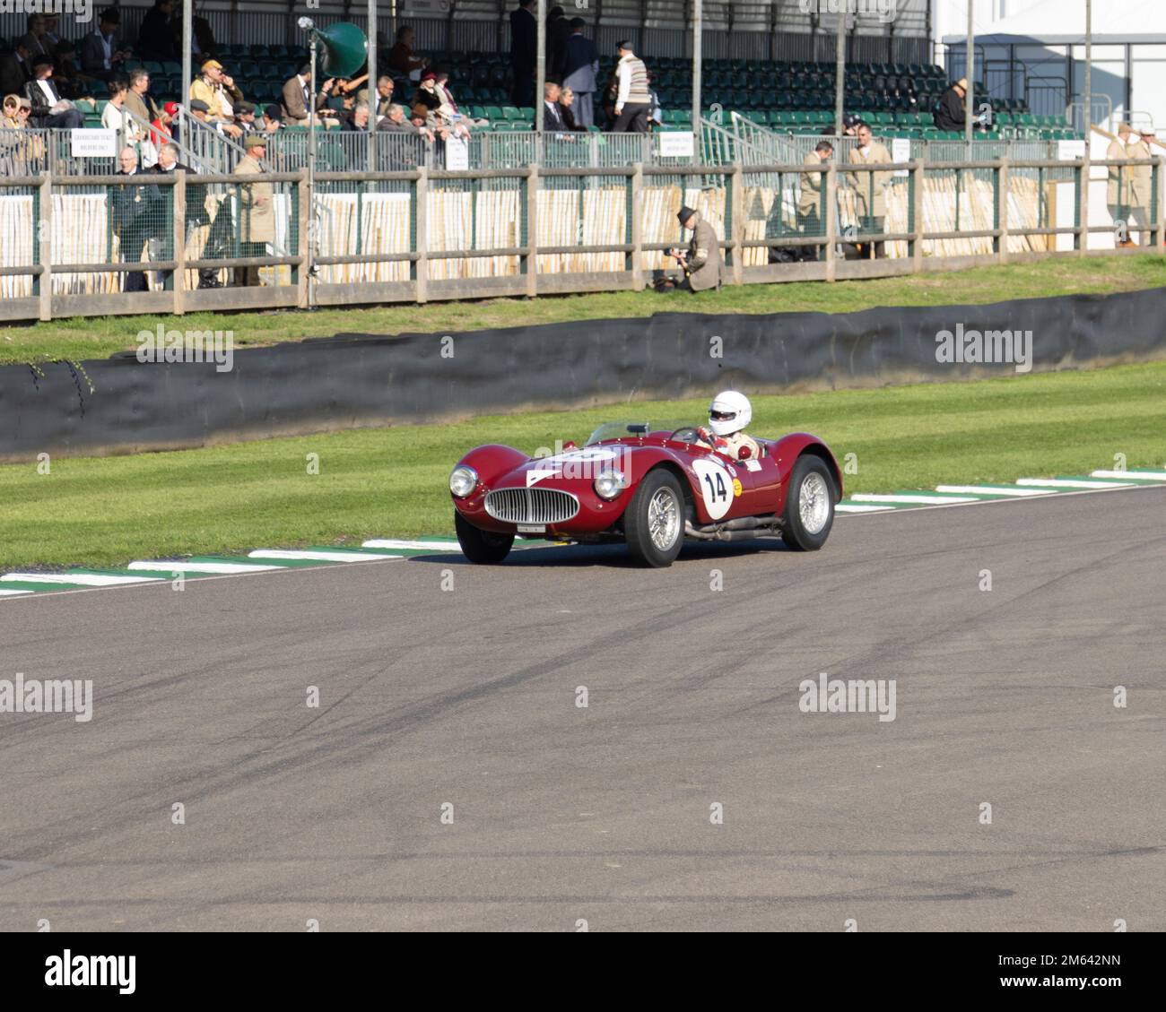 Josef Otto Rettenmaier drives a Maserati A6GCS in the Madgwick Cup at ...