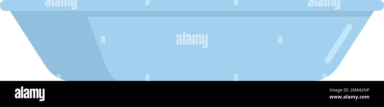 Steel plate icon flat vector. Food lunch. Empty plate isolated Stock ...