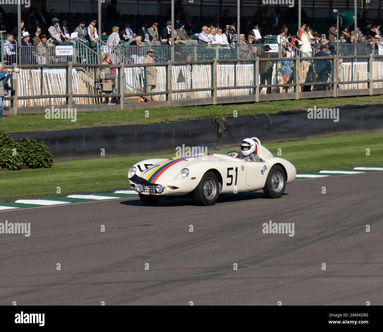 Nigel Winchester drives a 1955 AC Ace-Bristol in the Madgwick Cup at ...