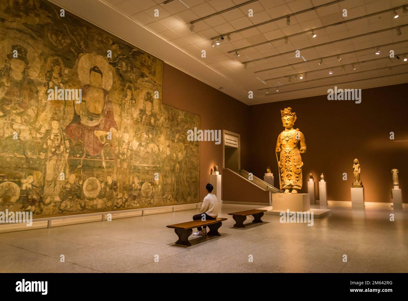 Buddha of Medicine, Yuan dynasty, Shanxi province 14th century wall ...