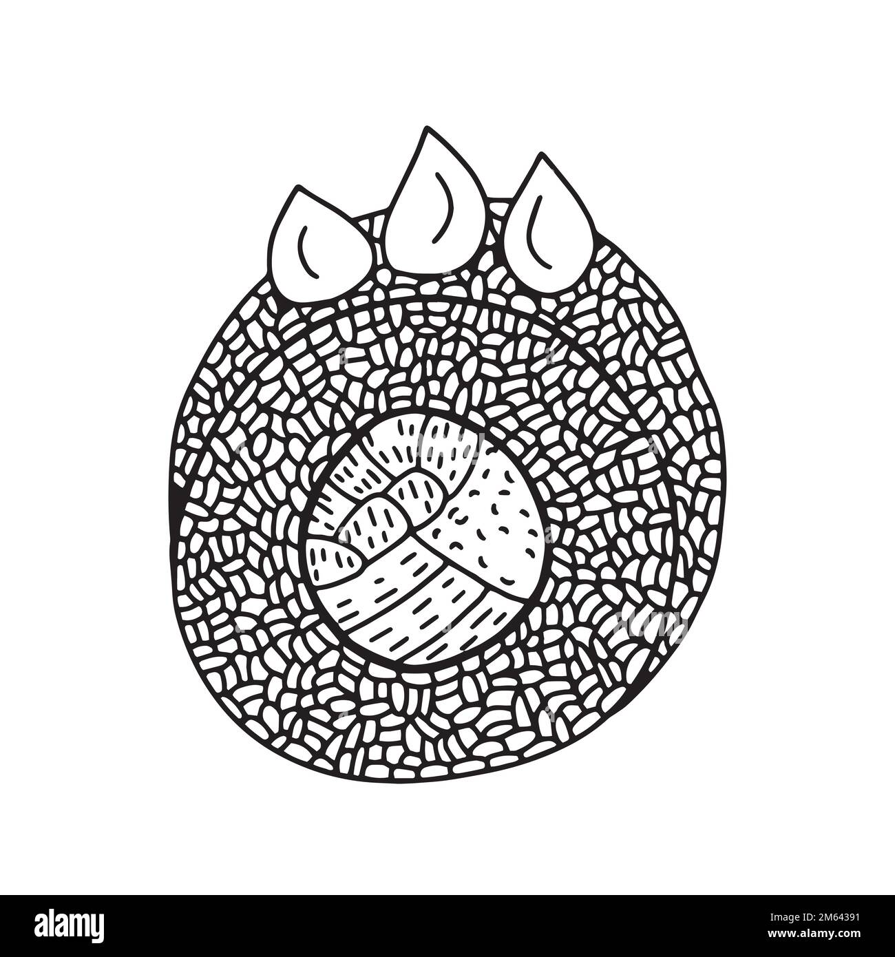 Japanese rice salmon maki Black and White Stock Photos & Images - Alamy