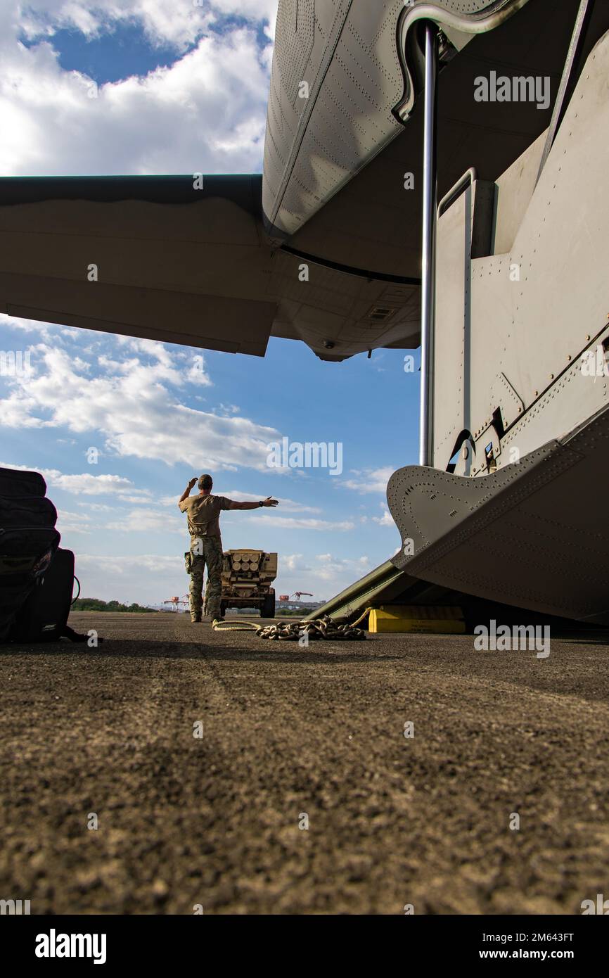 A U.S. Air Force loadmaster with the 353rd Special Operations Wing ...