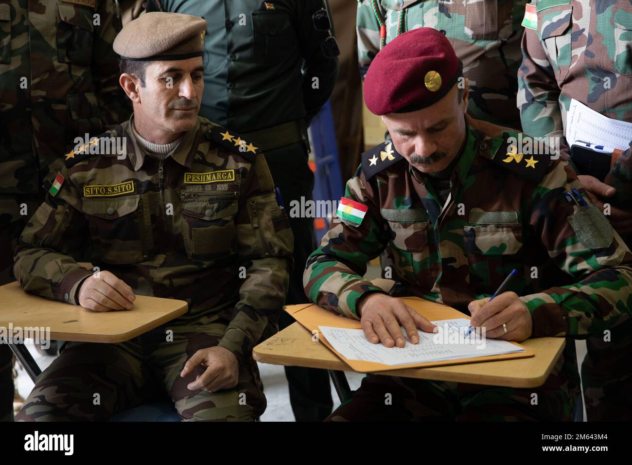 Peshmerga guard hi-res stock photography and images - Alamy