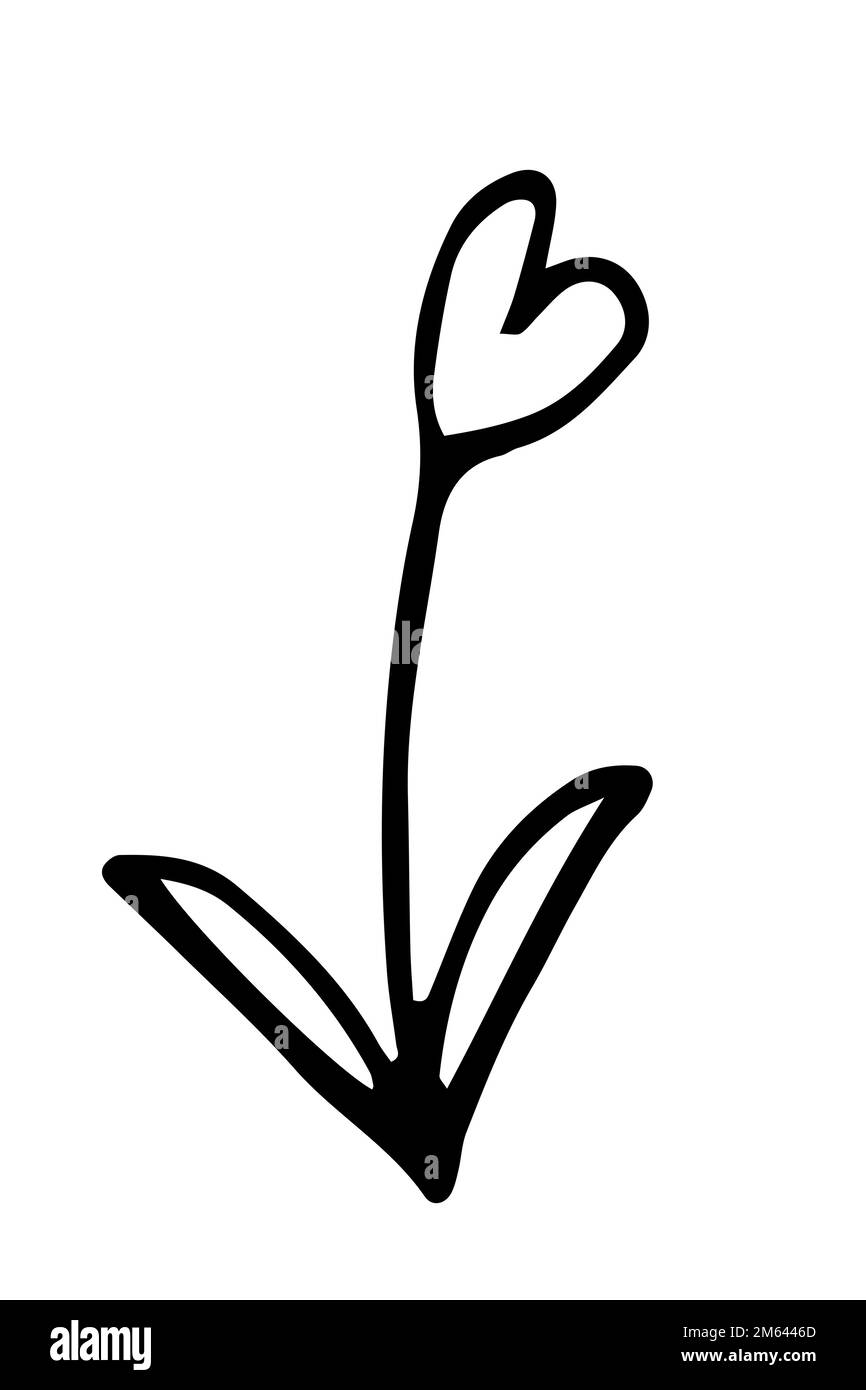 Lovely heart flower Stock Vector Image & Art - Alamy