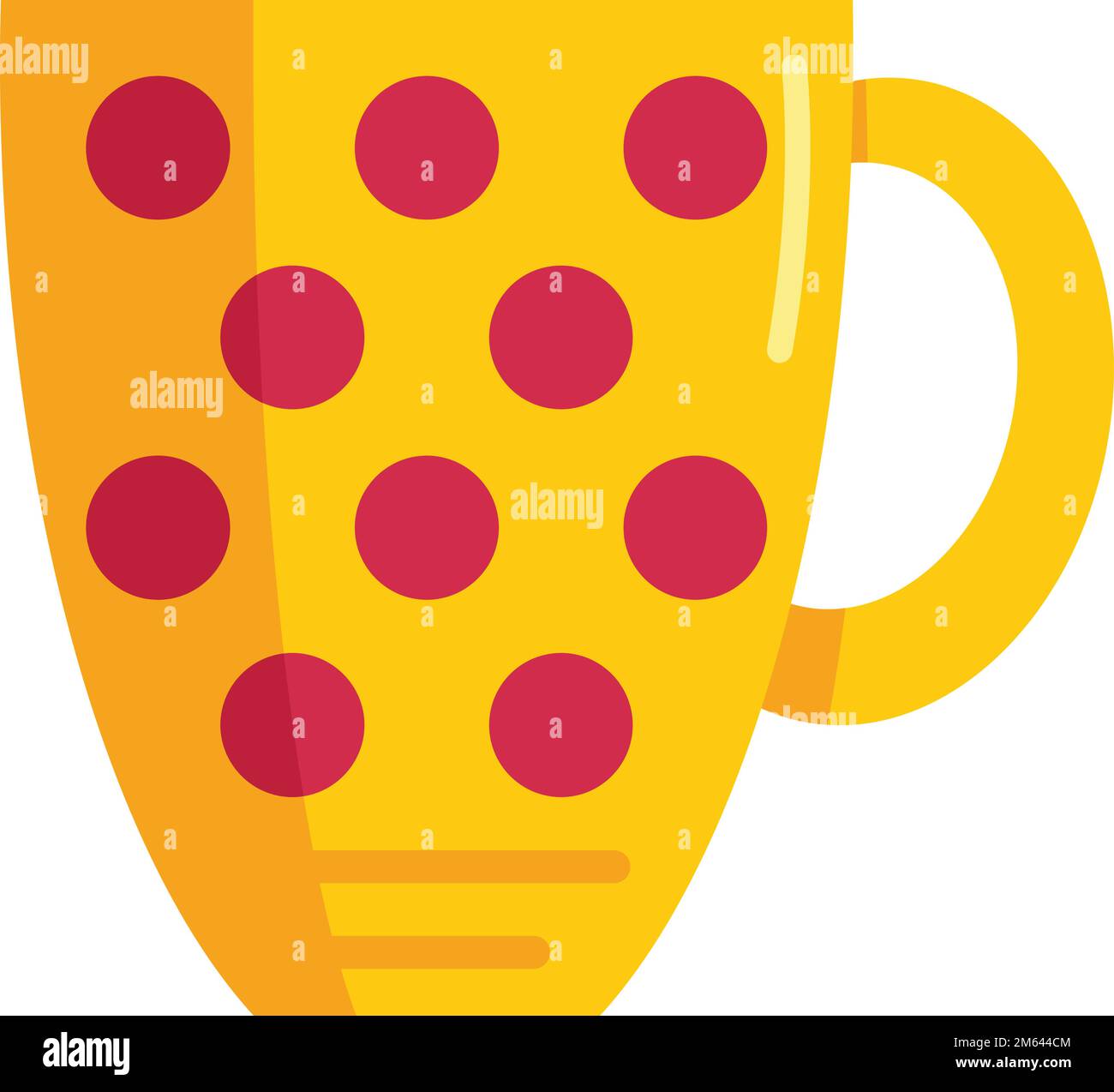 Steam mug icon flat vector. Hot cup. Warm porcelain isolated Stock ...