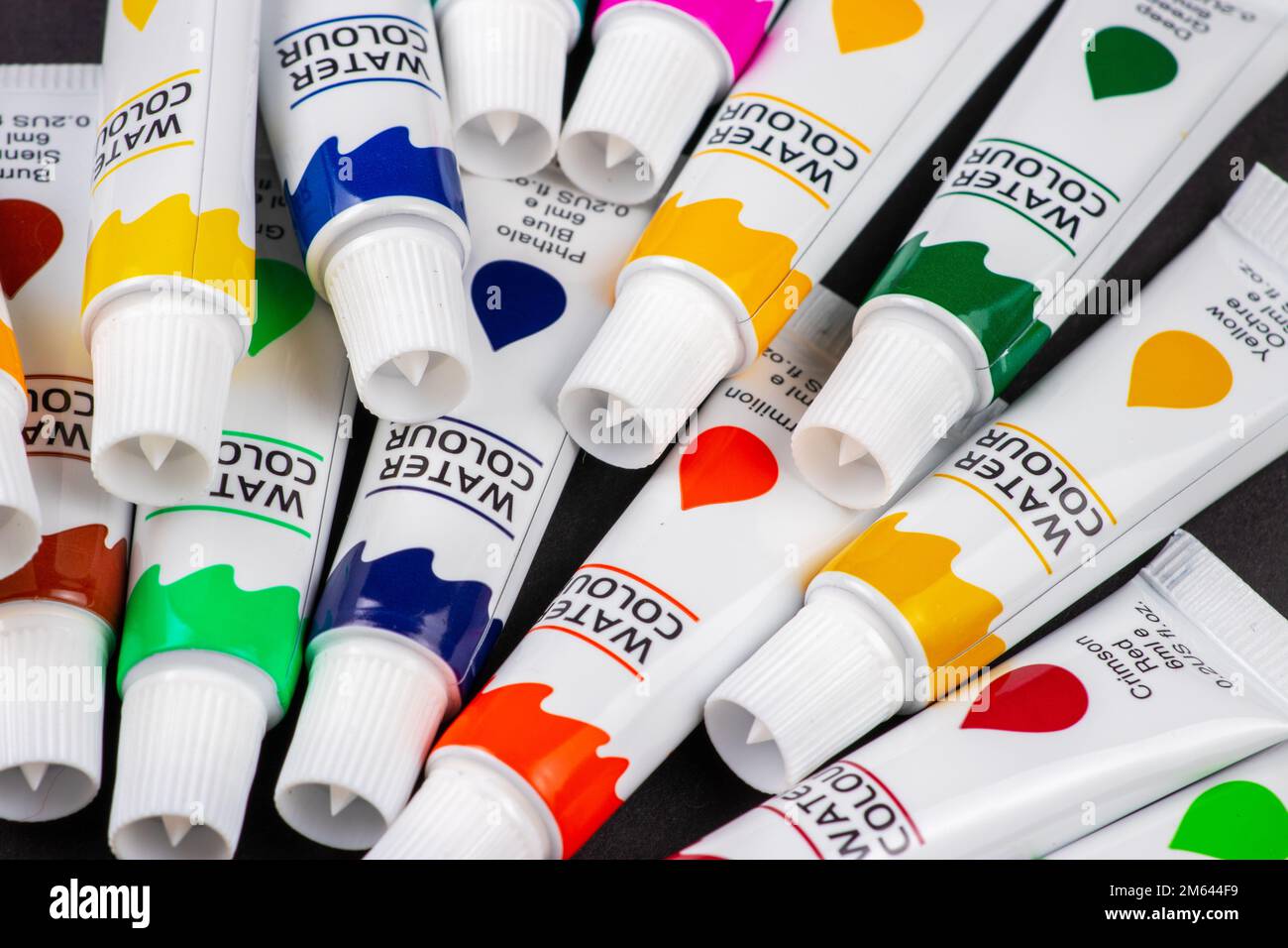 Squeezed acrylic paints on hi-res stock photography and images - Alamy