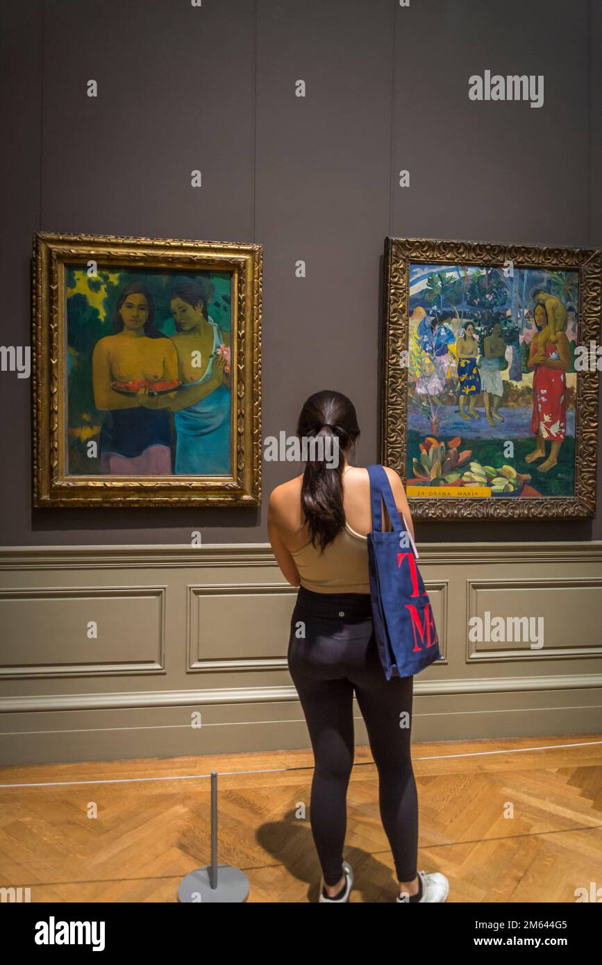 Paul Gauguin painting Two Women,1889, Metropolitan Museum of Art, New ... Paul Gauguin painting Two Women,1889, Metropolitan Museum of Art, New ...