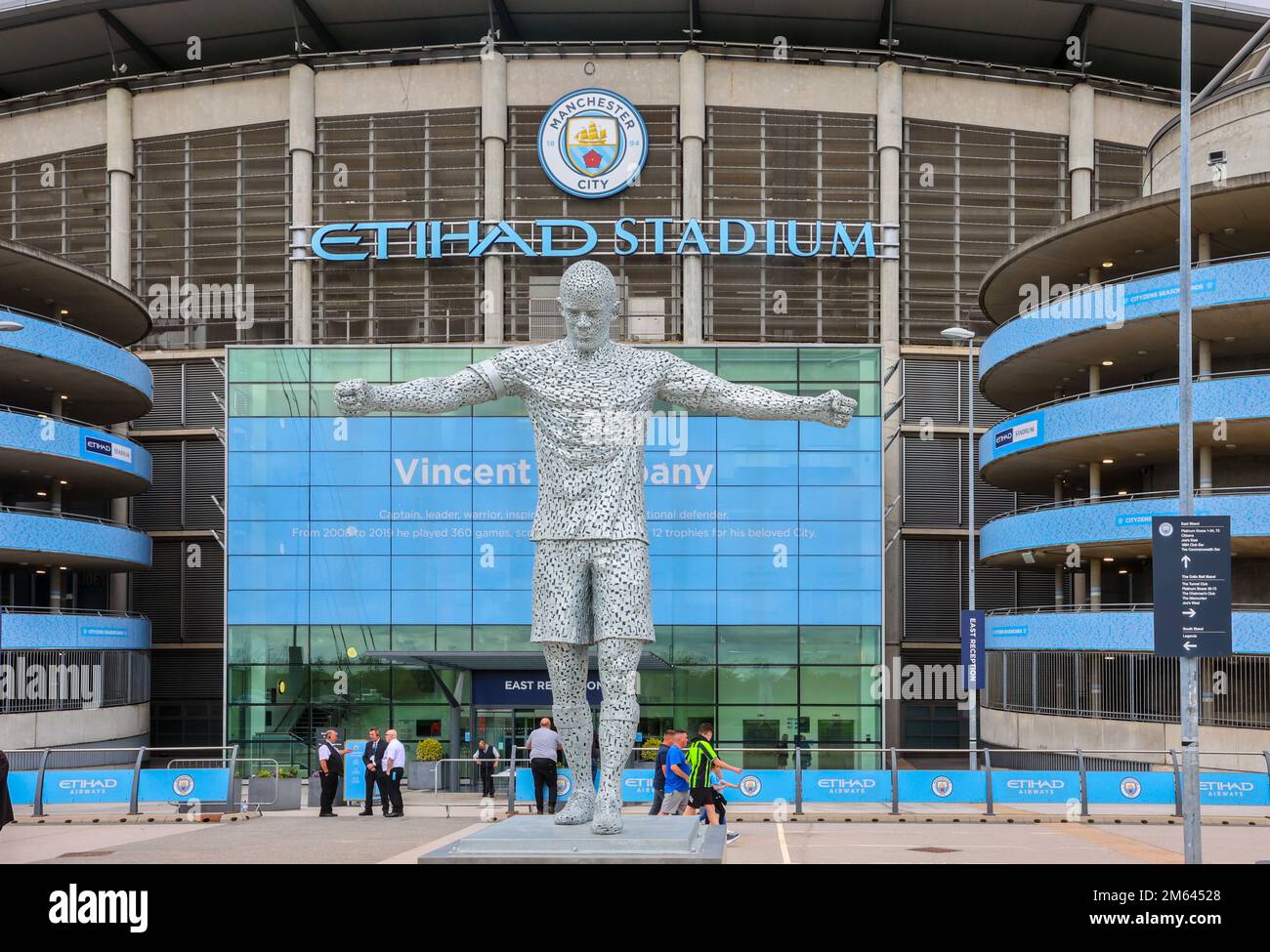 Vincent Kompany,legend,captain,statue,outside,at,Etihad Stadium ...