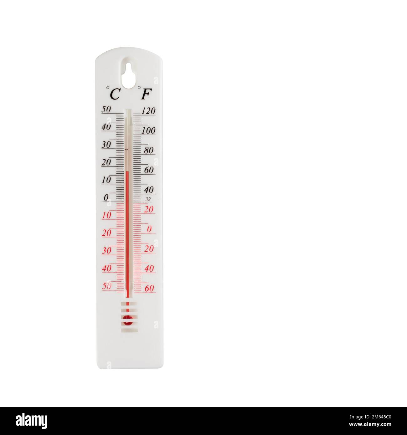 Meteorology thermometer isolated on white background Stock Photo - Alamy