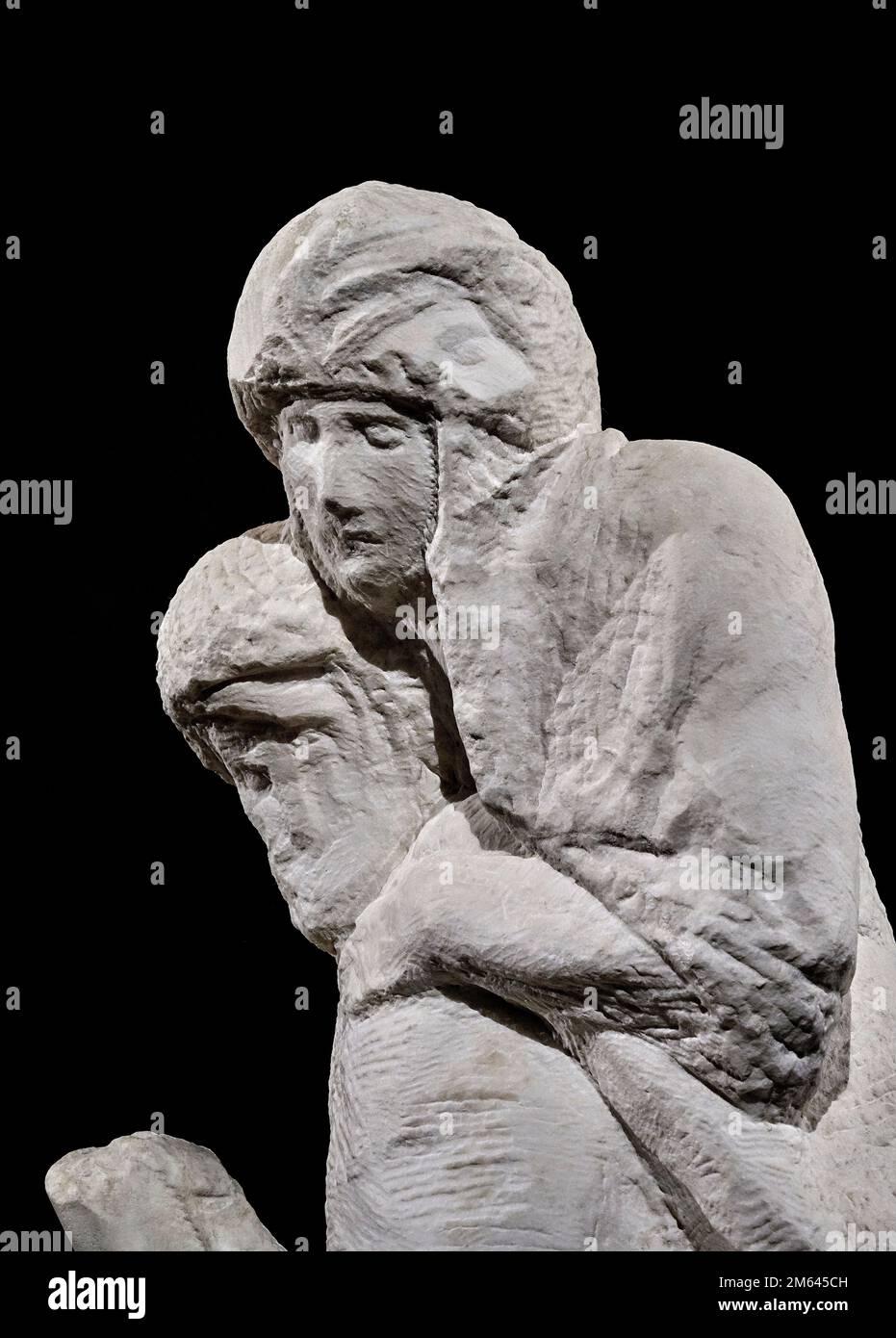 particolare della Pietà Rondanini - marmo - Michelangelo Buonarroti ...