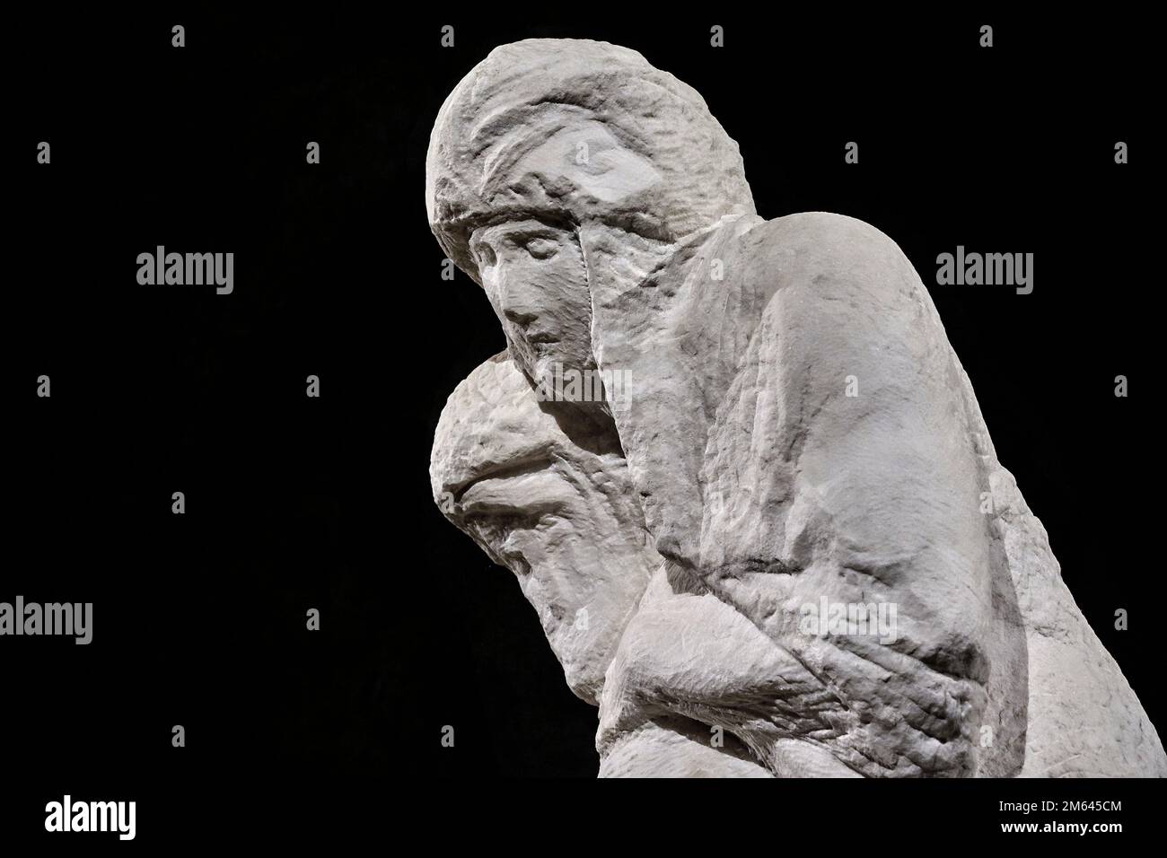 particolare della Pietà Rondanini - marmo - Michelangelo Buonarroti ...