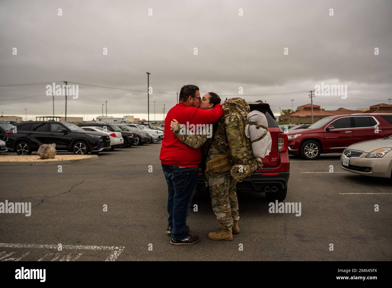 U.S. Air Force Tech. Sgt. Sidra Perez, right, 921st Contingency Response Squadron command and ...