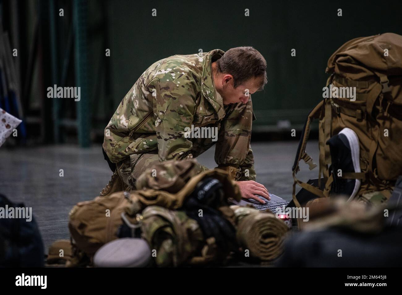U.S. Air Force Tech. Sgt. Daniel Cooper, 921st Contingency Response Squadron crew chief, out ...