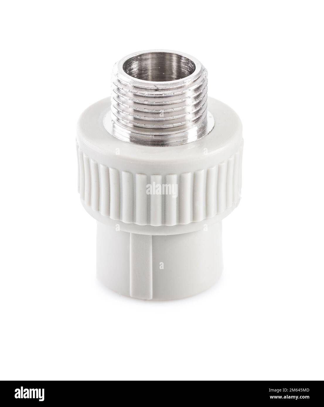 Plastic pipe connector Cut Out Stock Images & Pictures - Alamy