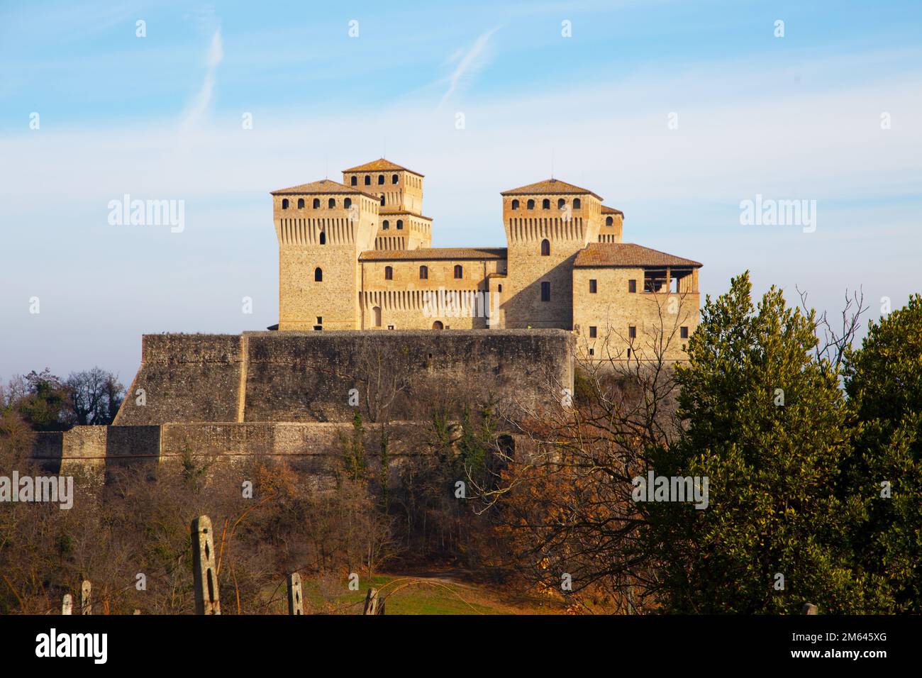 Landscape Torrechiara Castle Parma Italy Stock Photo - Alamy