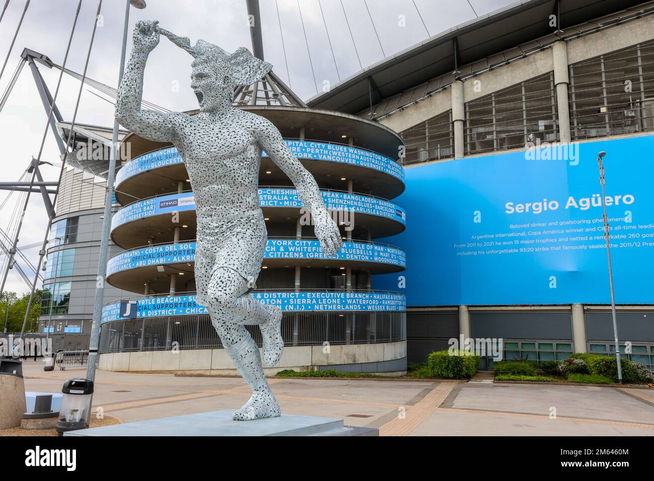 Classic,iconic,image,of,Sergio Aguero,Argentina,footballer,when ...