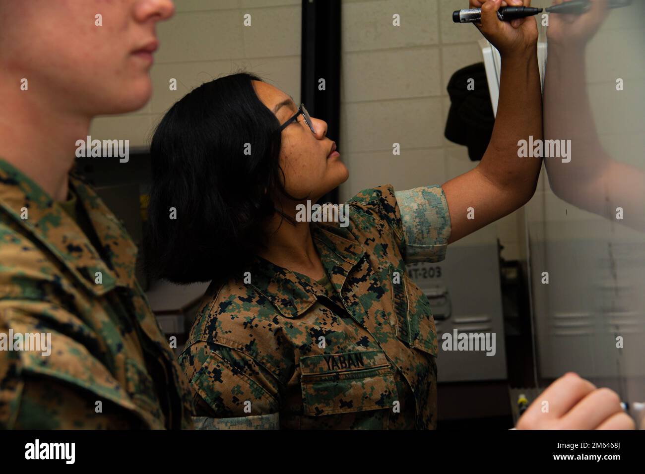 U.S. Marine Corps Pfc. Rycen Yaban, a Center for Naval Aviation Technical Training (CNATT ...