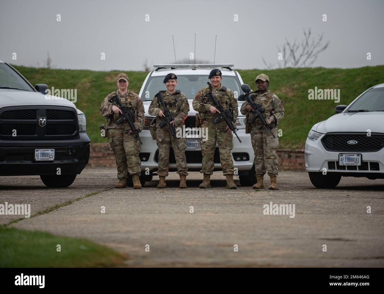 Defenders from the 422nd Security Forces Squadron pose for a photo at ...