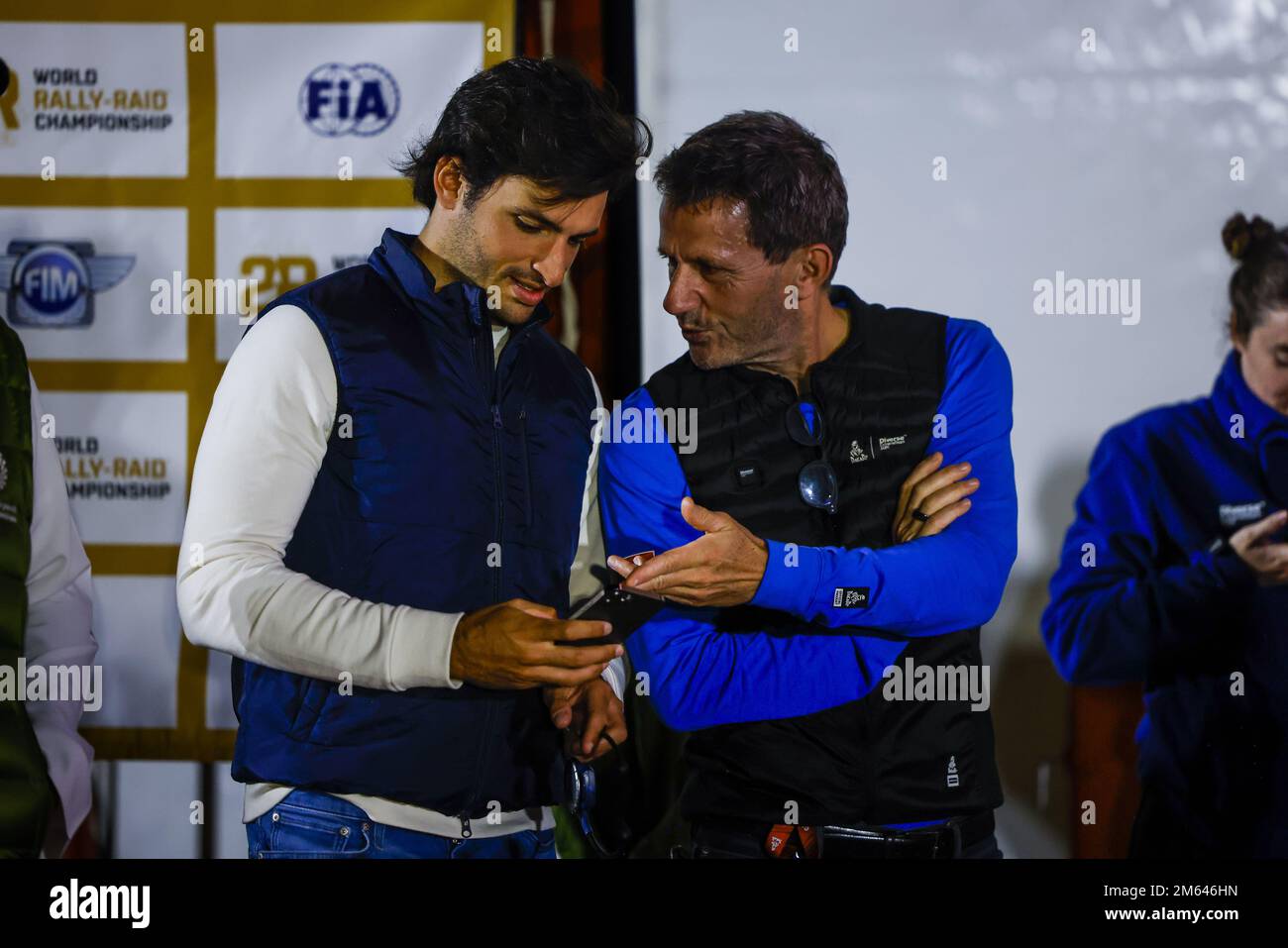 Carlos Sainz, Scuderia Ferrari Formula 1 driver attending the Dakar ...