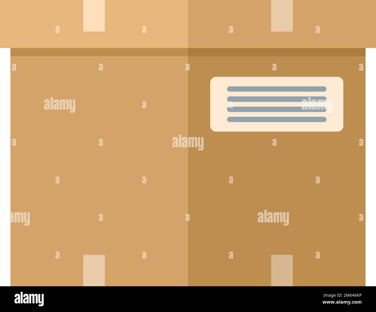 Package box icon flat vector. Delivery parcel. Carton cardboard isolated Stock Vector Image ...