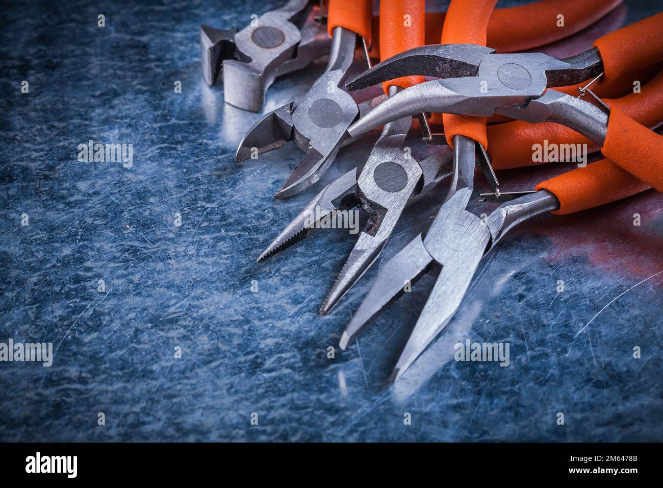 Sharp insulated electric pliers nippers horizontal version electricity ...