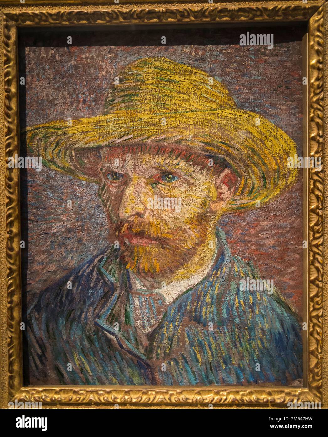 Van Gogh Self Portrait With Straw Hat