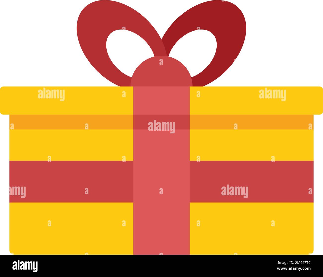 Post box icon flat vector. Delivery package. Gift parcel isolated Stock ...