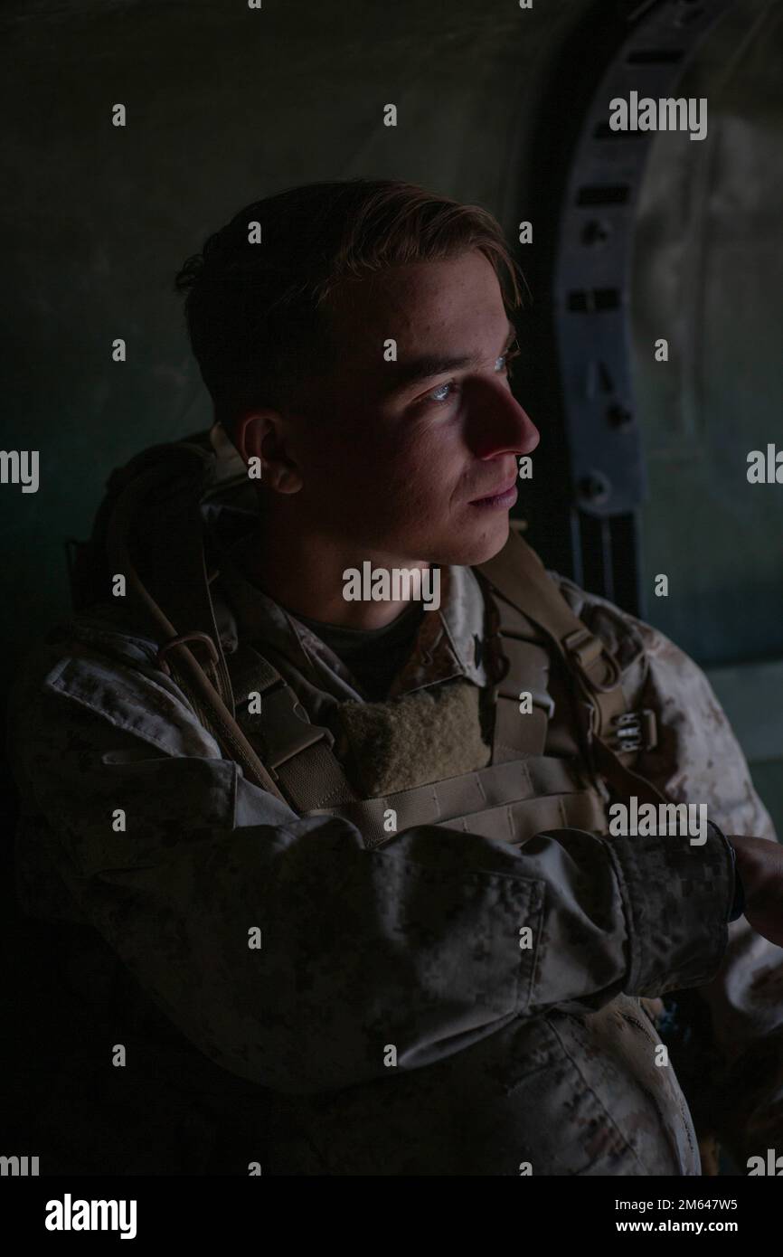 U.S. Marine Corps Cpl. Isaac Morse, a data systems administrator with Combat Logistics Battalion ...
