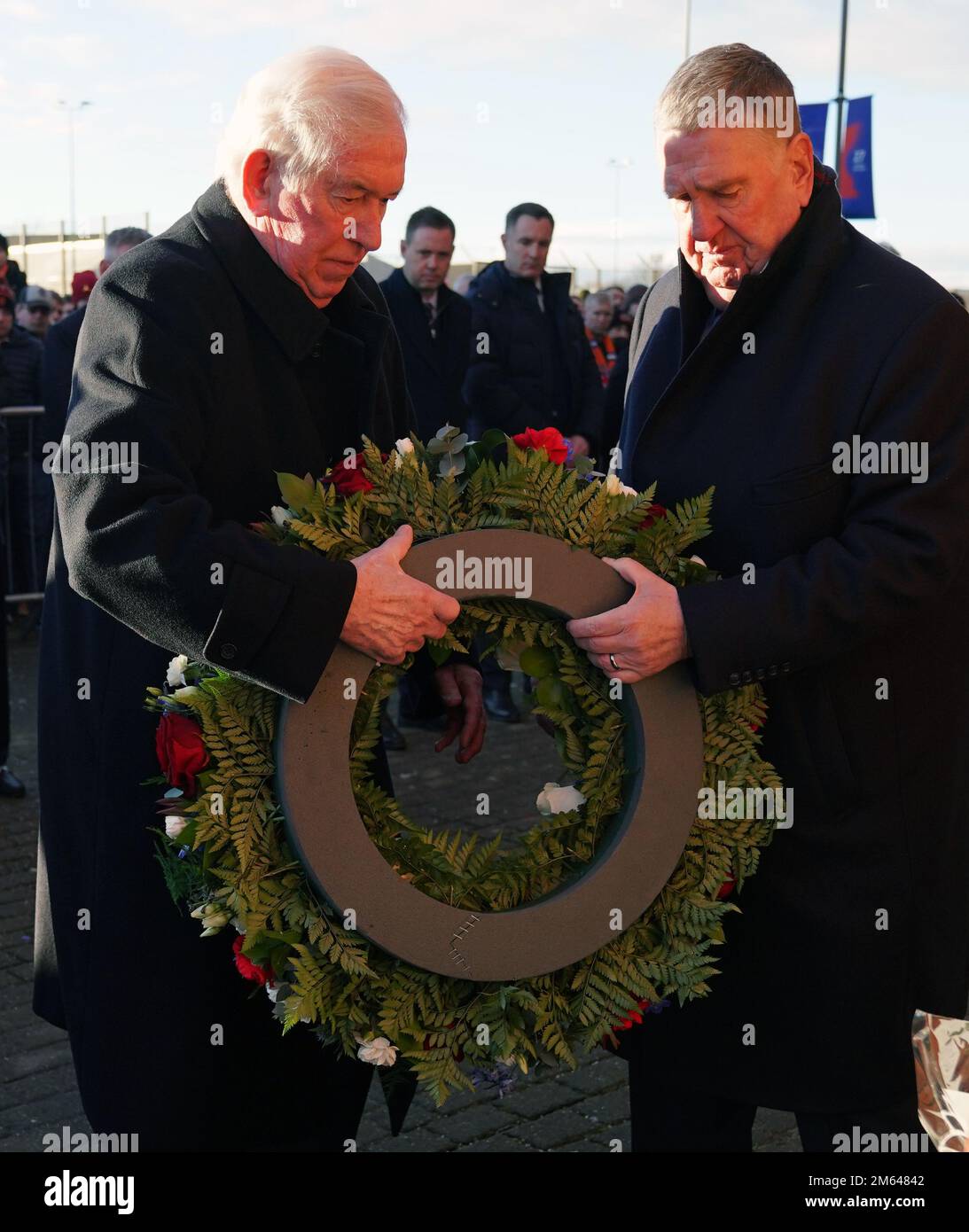 Rangers' Honorary Life President, John Greig (left) and Rangers ...