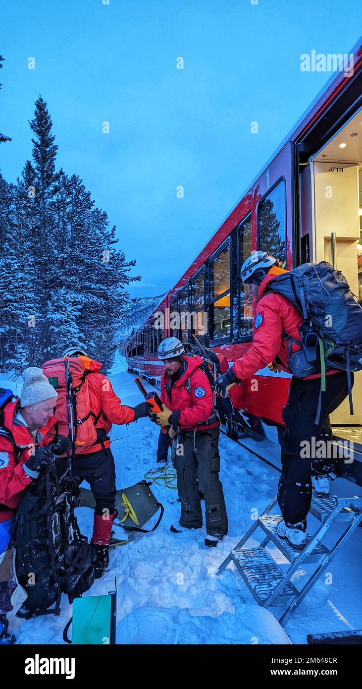 Volunteers with the El Paso County Search and Rescue board the cog of ...