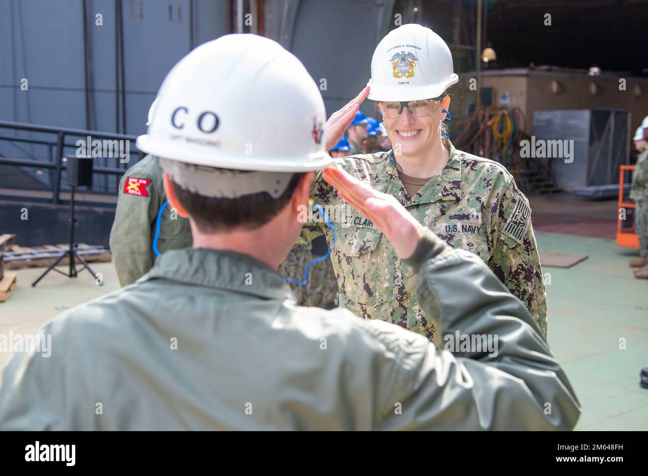 NEWPORT NEWS, Va. (March 30, 2022) U.S. Navy Lt. Marisa St. Clair ...