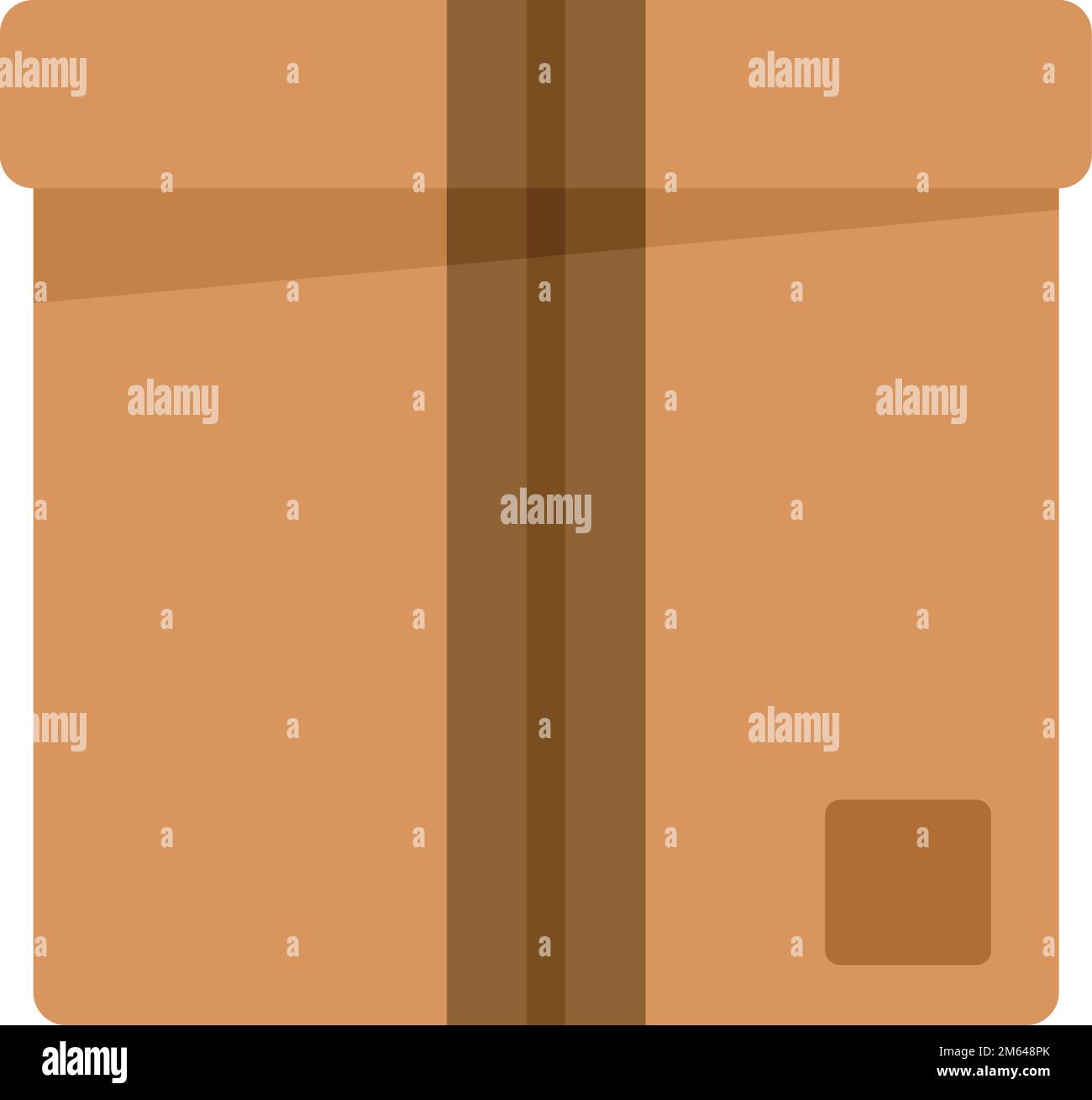 Idea box icon flat vector. Carton package. Paper parcel isolated Stock ...