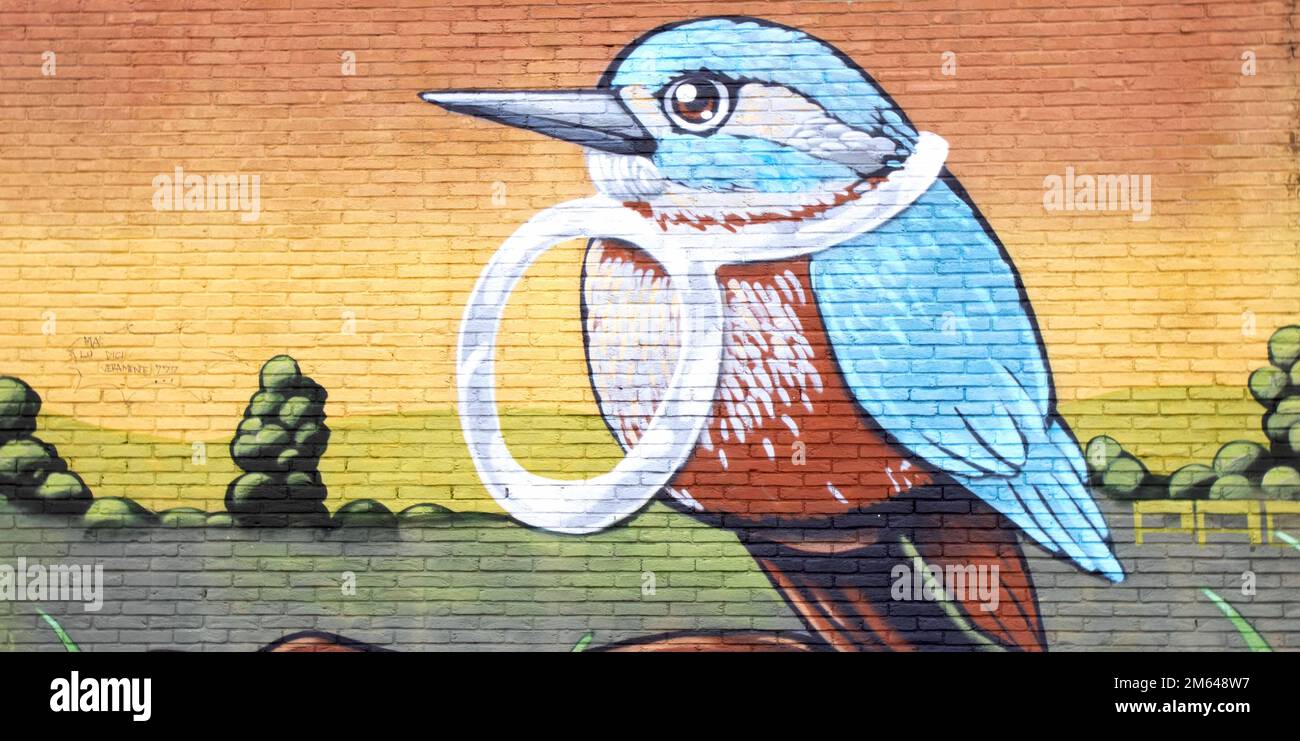 Murals, street art in Parma Italy Stock Photo - Alamy