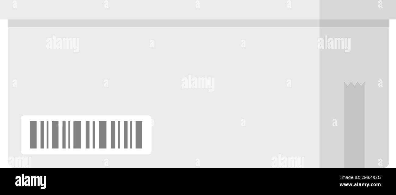 Order box icon flat vector. Delivery package. Parcel paper isolated ...