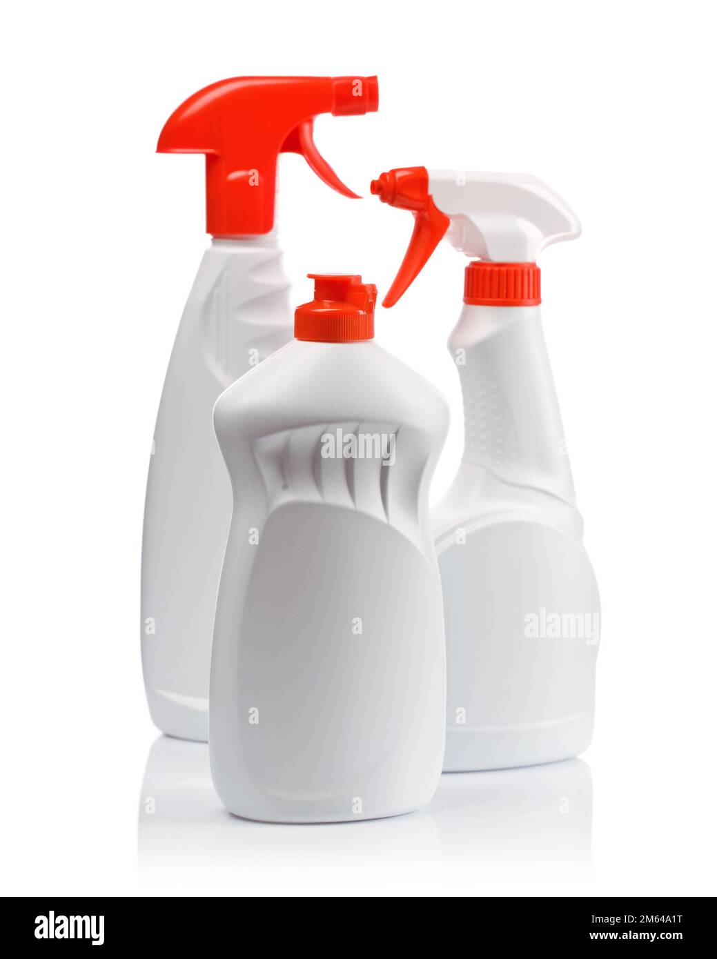 Three cleaning kitchen bottles hi-res stock photography and images - Alamy