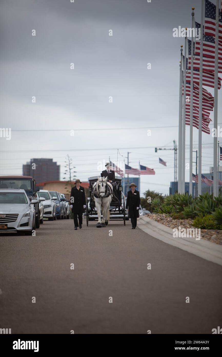 The March Air Force Base Honor Guard lays retired Air Force Brig. Gen ...