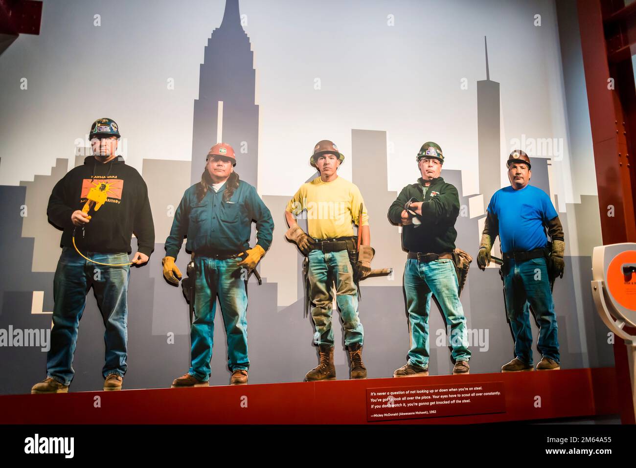 Mahawk ironworkers, National Museum of the American Indian, located in ...