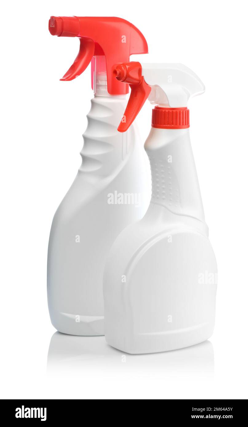 two spray bottles Stock Photo - Alamy