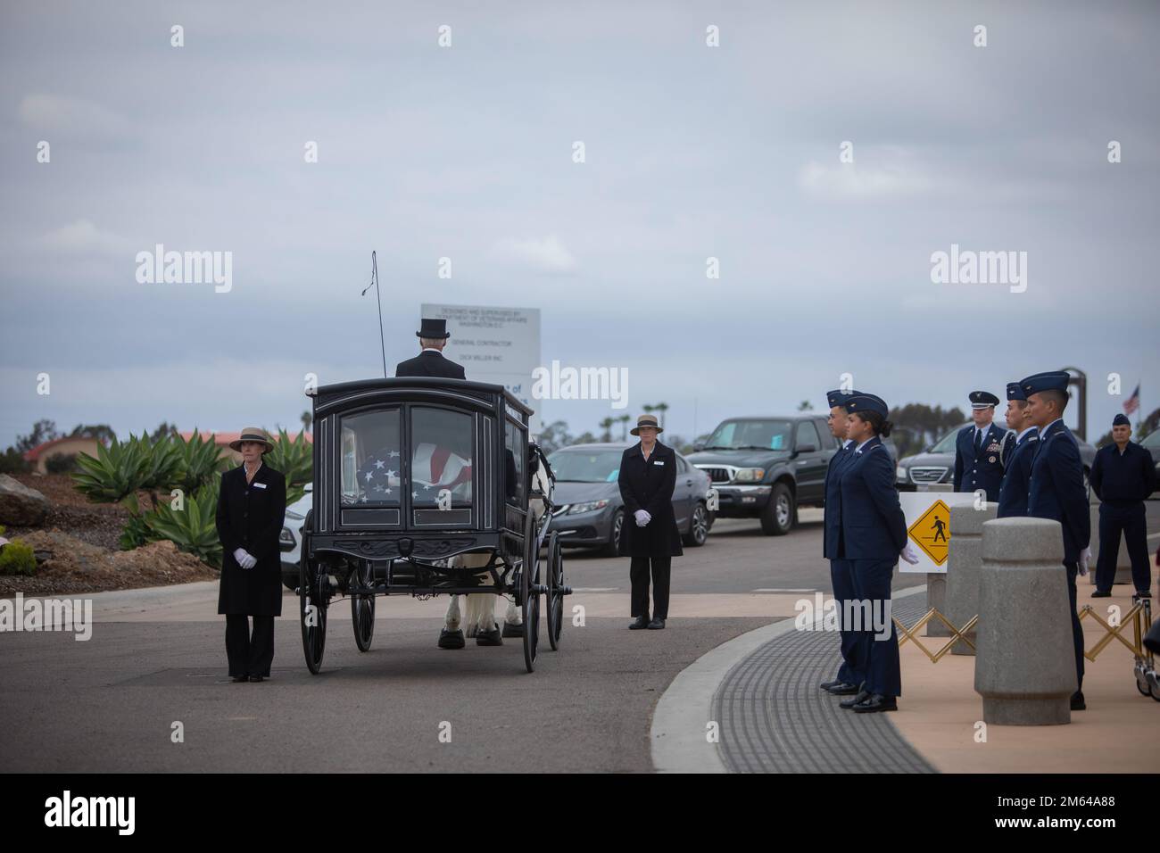 The March Air Force Base Honor Guard lays retired Air Force Brig. Gen ...