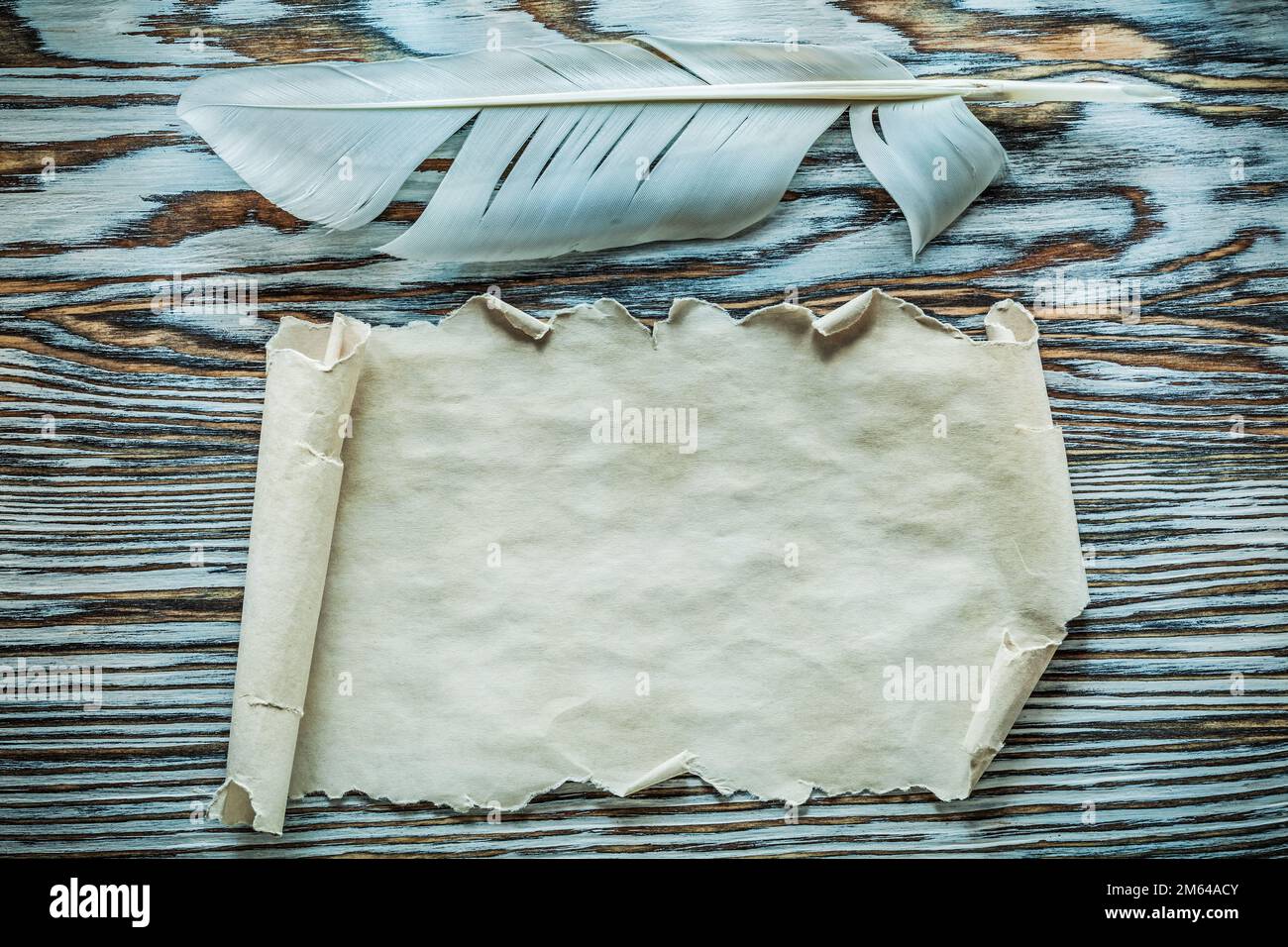 Paper scroll quill hi-res stock photography and images - Alamy