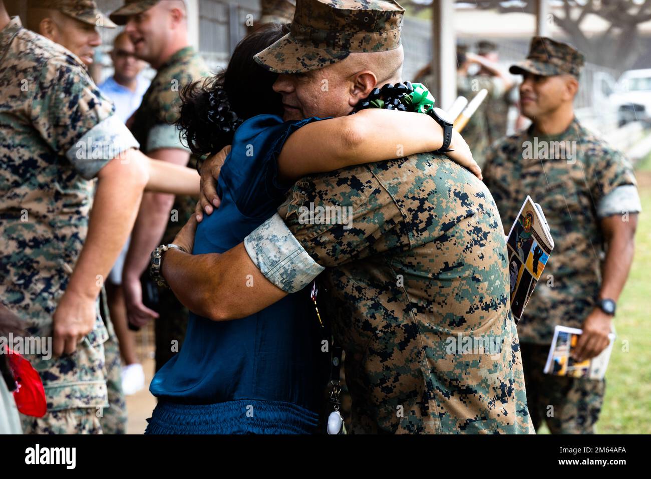 U S Marine Corps Sgt Maj Jose Romero Offgoing Sergeant Major
