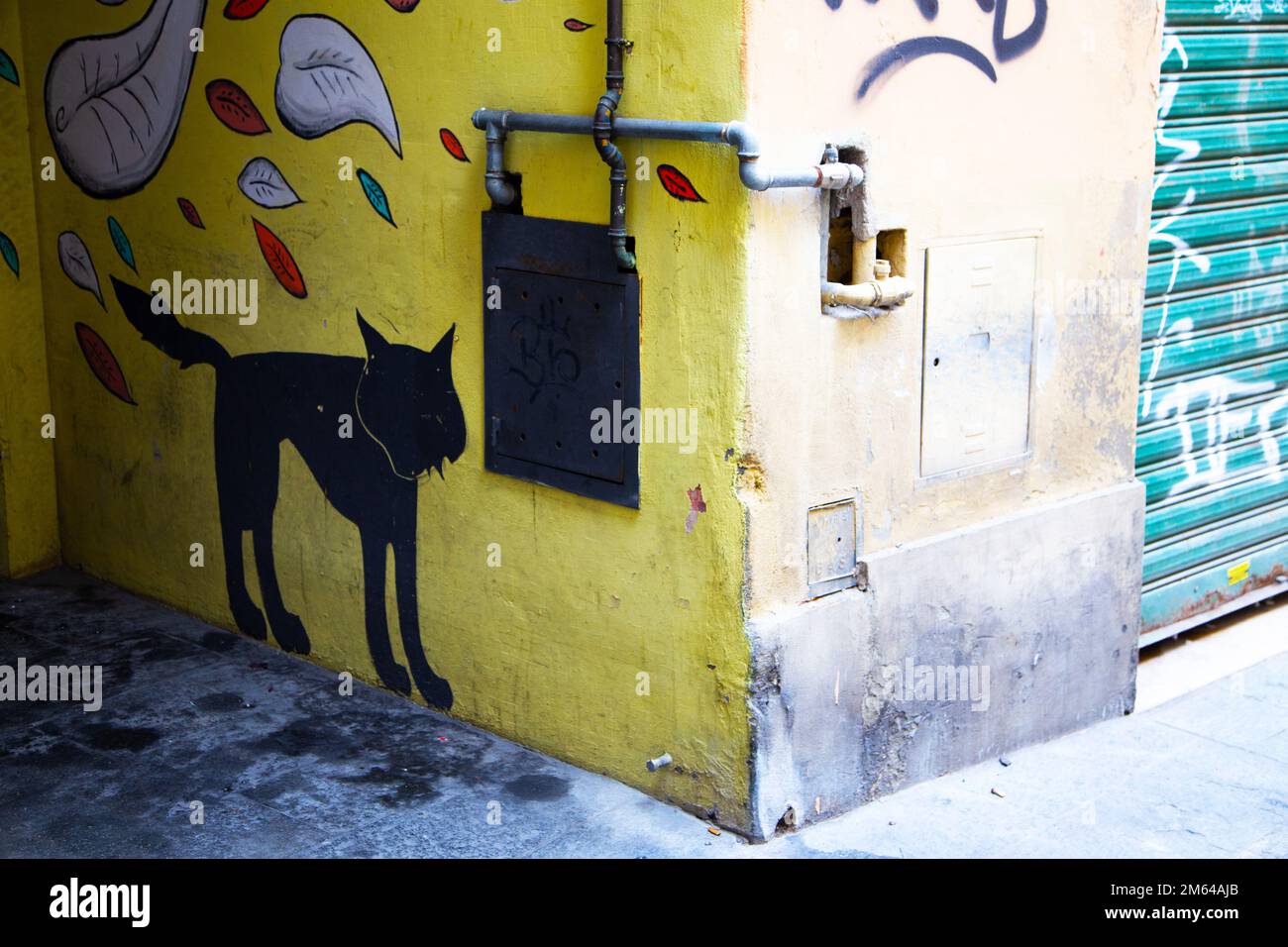 Murals, street art in Parma Italy Stock Photo - Alamy