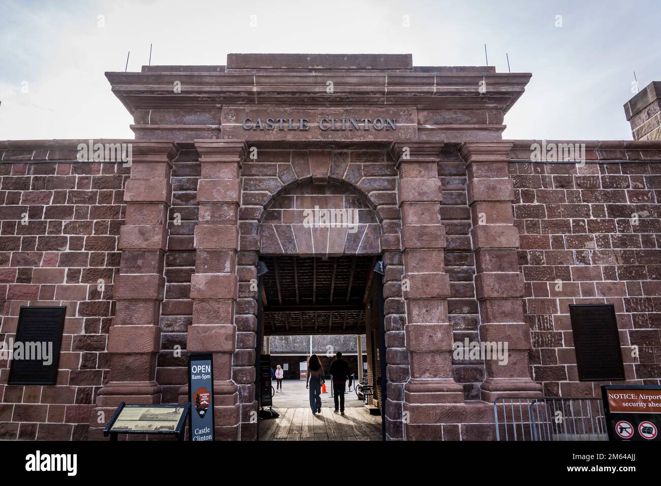 Castle Clinton National Monument, a Circular fort from 1808-1811 and ...