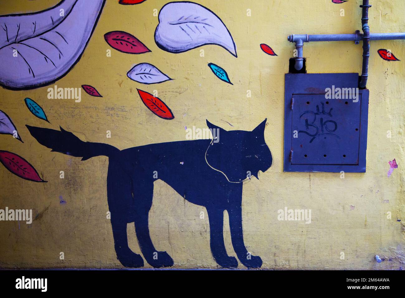 Murals, street art in Parma Italy Stock Photo - Alamy