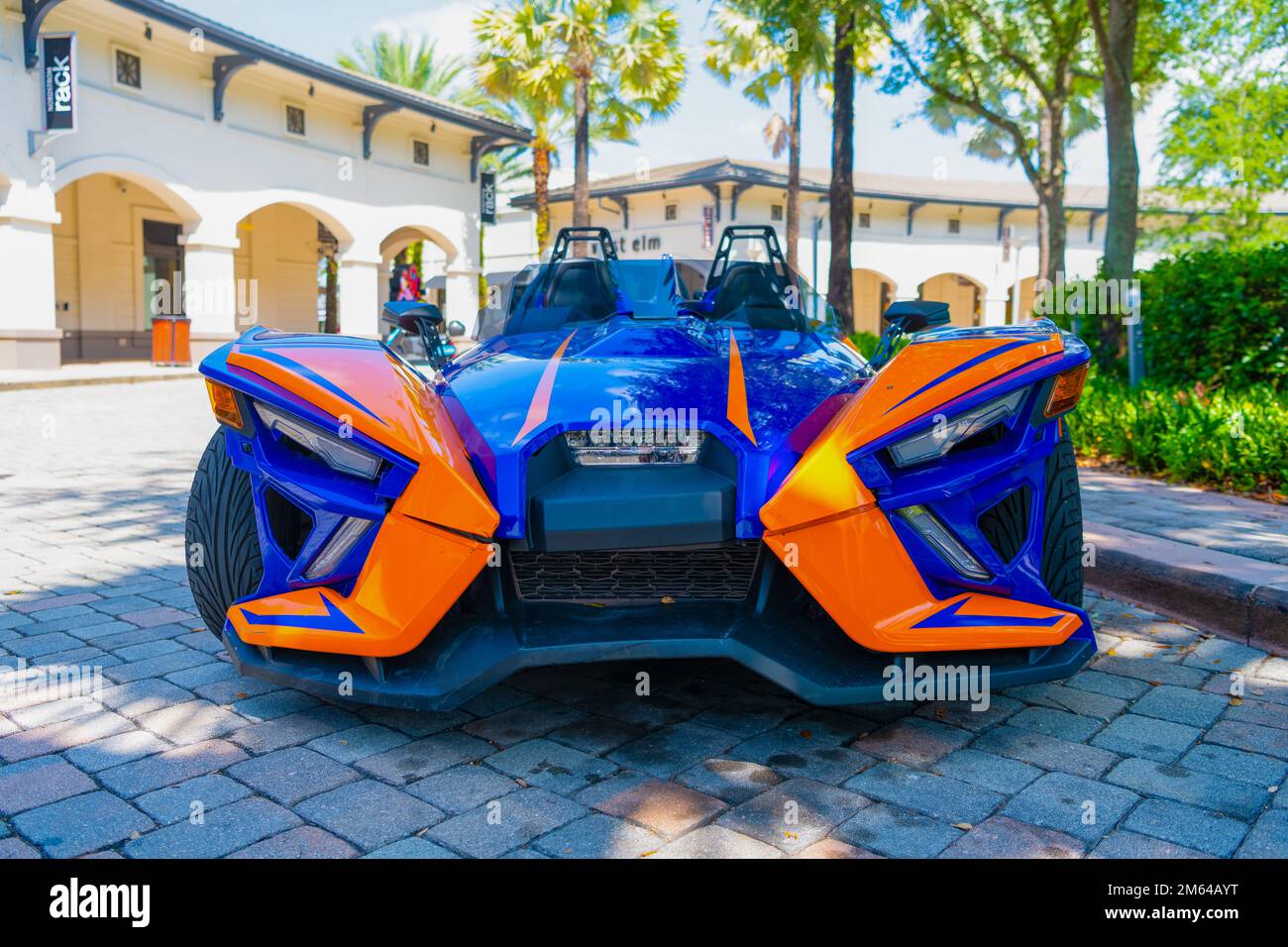 Miami Beach, Florida USA - April 15, 2021: blue orange polaris ...