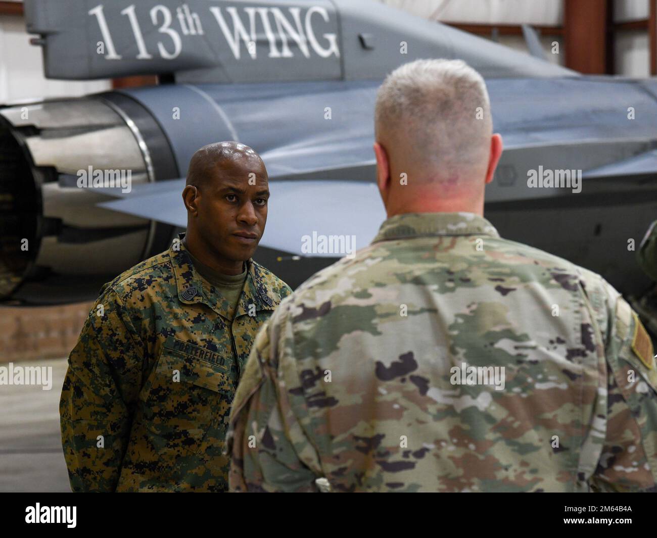 Sgt. Maj. James K. Porterfield (left), Command Senior Enlisted Leader ...