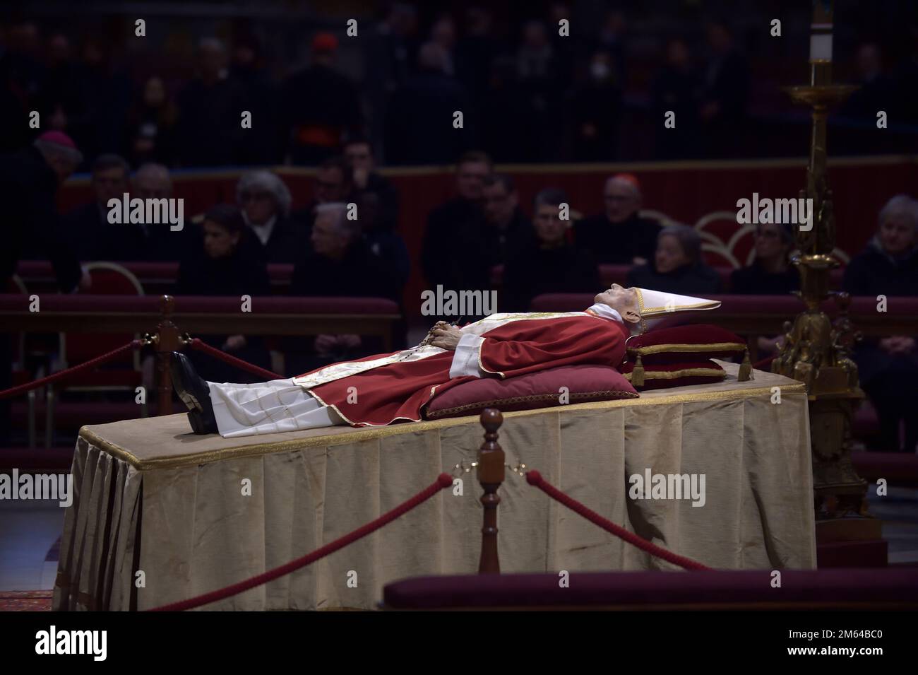 Vatican City State, . 02nd Jan, 2023. The body of late Pope Emeritus ...