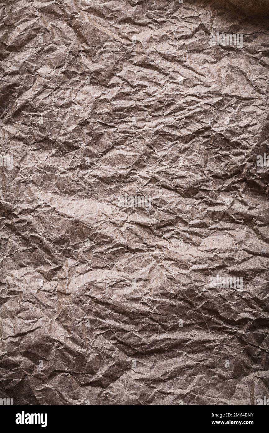 Age-old messy crumpled paper vertical version Stock Photo - Alamy