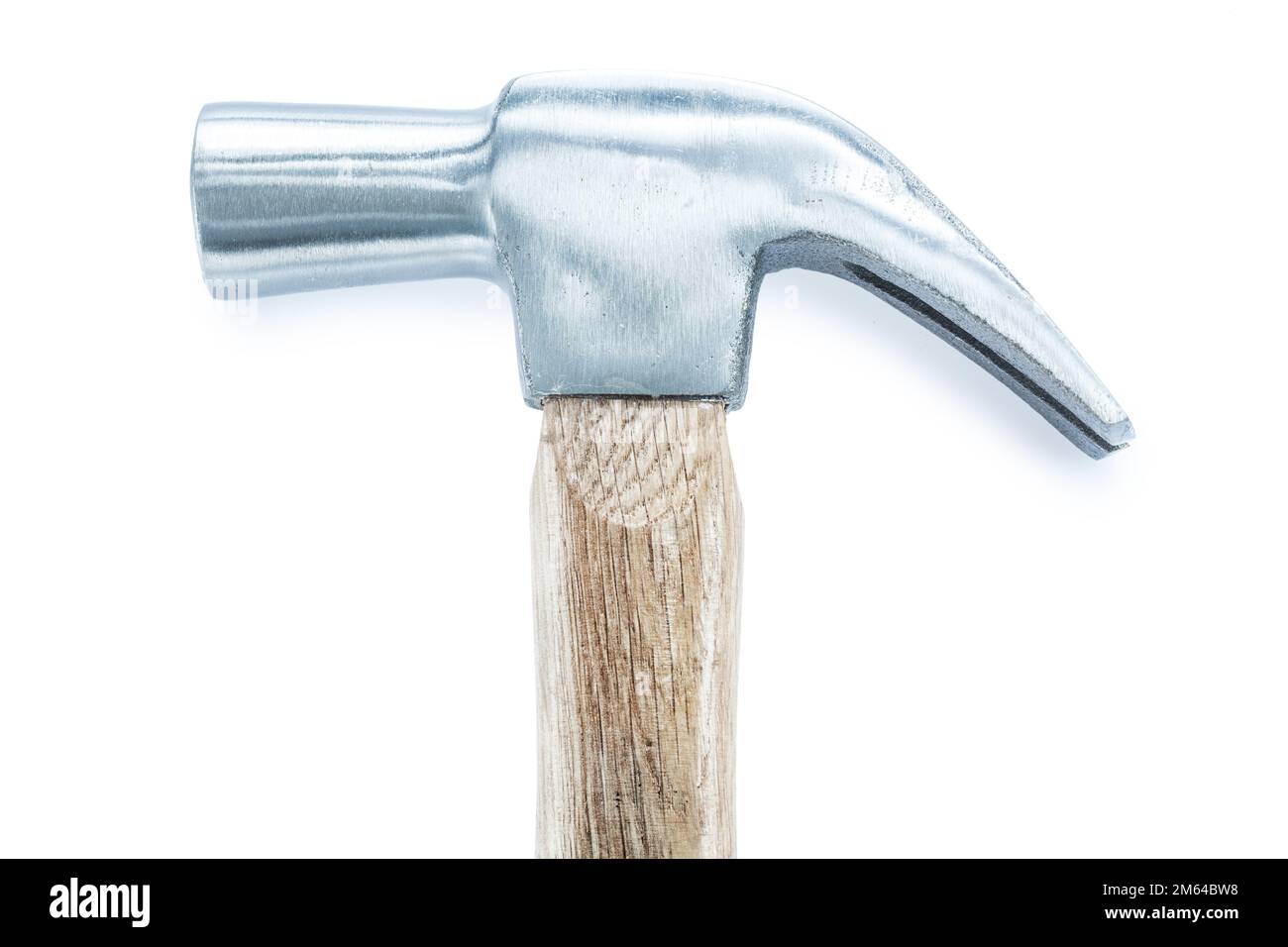 Construction claw hammer isolated on white top view Stock Photo - Alamy